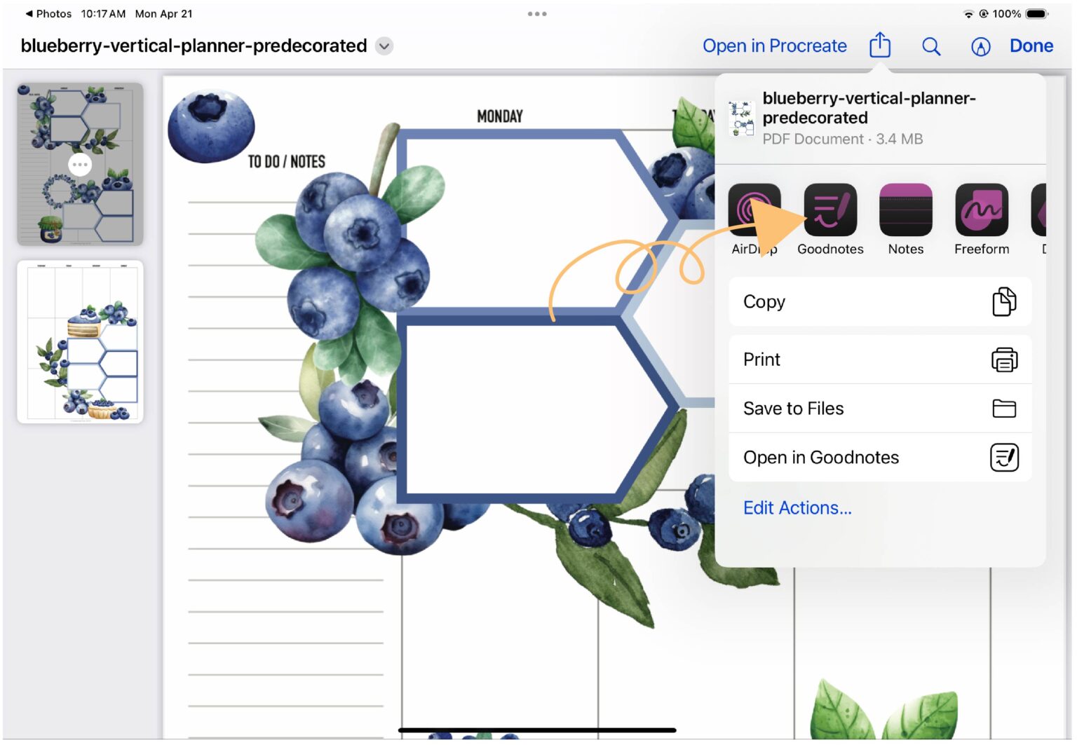 How to Use Goodnotes for Beginners: Free Stickers and Planner Spread