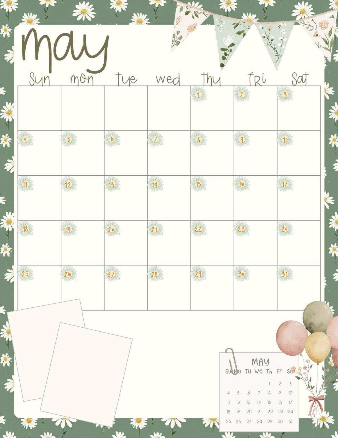 Free Ready-to-Use May Calendar Printable Pages to Simplify Your Planning