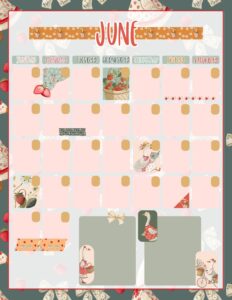 Free June Calendar Downloads – Dated & Undated, Monday or Sunday Start