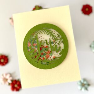 Circle Window Card Template - LemonyFizz